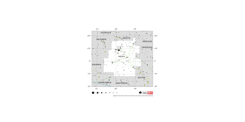 Aquila Constellation Map