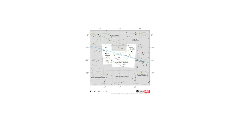 Capricornus Constellation Map