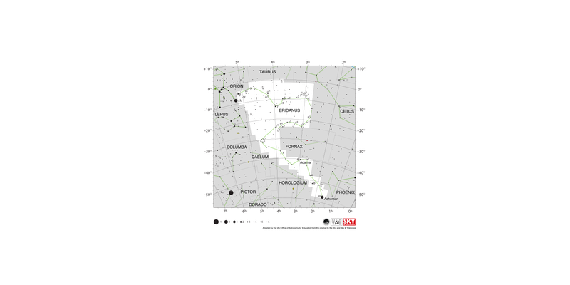 Eridanus Constellation Map