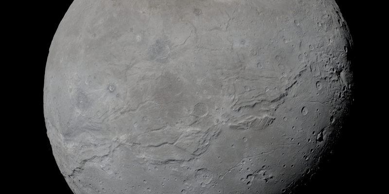 Detailed View of Charon, Moon of Pluto